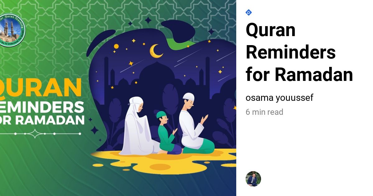 Quran Reminders for Ramadan | Al Azhar Quran Teaching
